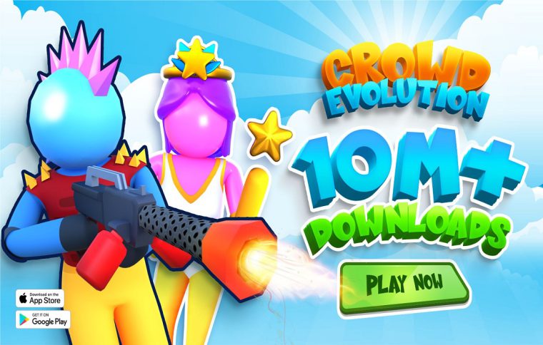 Longhorn Games Oyunu Crowd Evolution 10 milyon İndirmeyi Aştı